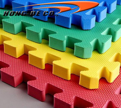 T Pattern 100% EVA 3/4 Inch Foam Mat / Odorless Interlocking Foam Gym Mats