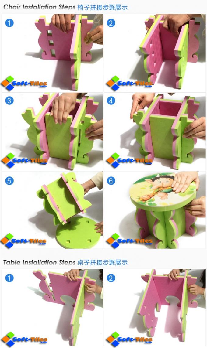 EN71 Kids Foam Toy Kids Eva childrens foam chair Easier To Assemble