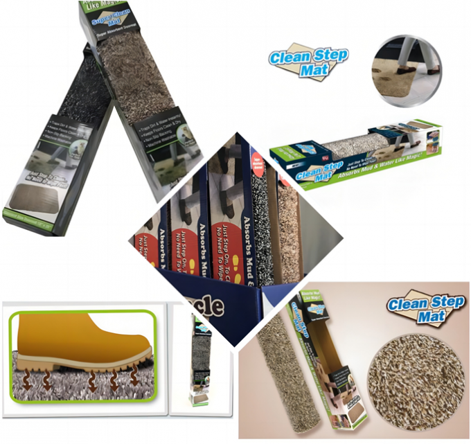 Clean Step Mat Absorbs Mud Like Magic